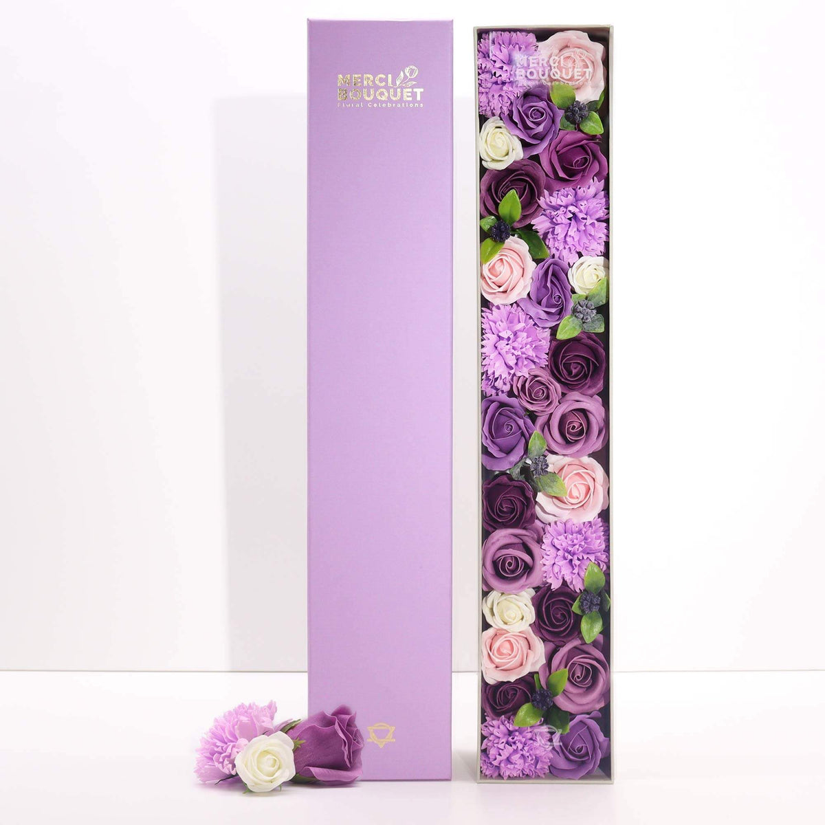 Lavender, Rose & Carnation Extra Long Gift Box — The Present Picker