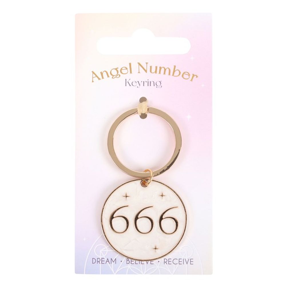 666 Angel Number Keyring — The Present Picker