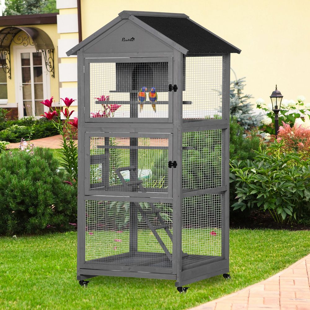 Wooden Bird Cage/Aviary — The Present Picker